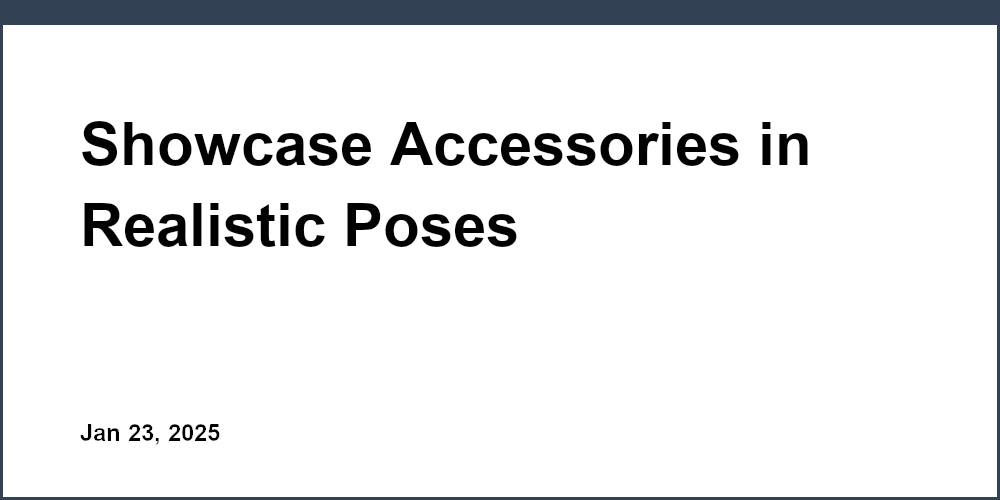 Showcase Accessories in Realistic Poses | SellerPic
